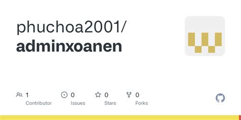GitHub Phuchoa Adminxoanen