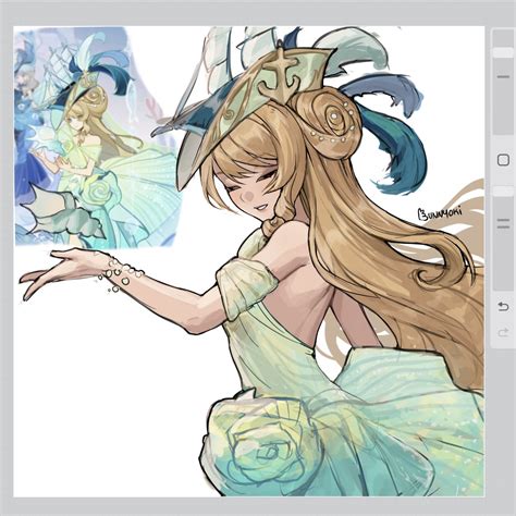 Navia Genshin Impact Drawn By Bunnyoki Danbooru