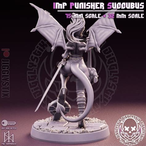 3d Printable Imp Punisher Succubus By Jigglystix