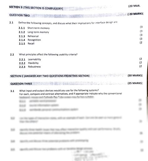 SOLUTION Human Computer Interaction Hci Exam Prep Studypool