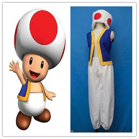 Super Mario Bros Toad Cosplay Costume Custom Made Free Shipping 0 Ebay