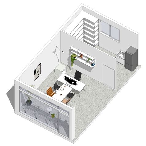 아이소메트릭3d 모델링 사무실 인테리어 도면 제작·수정 포트폴리오 크몽
