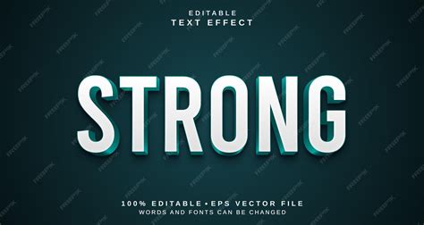 Efecto De Estilo De Texto Editable Tema De Estilo De Texto Fuerte