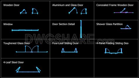 69 Download Dynamic Door And Window Cad Blocks For Free
