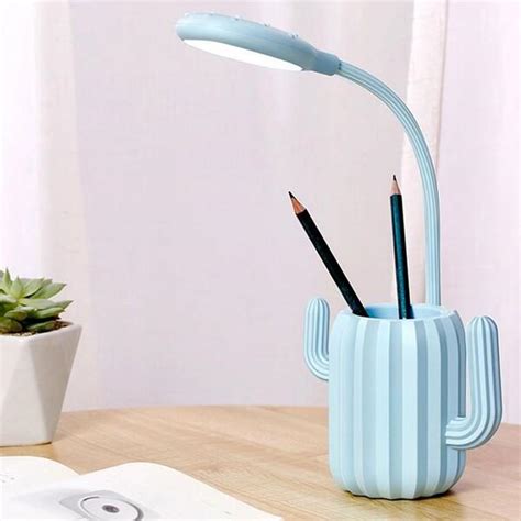 Led 스탠드 연필꽂이 선인장 테이블램프 충전식 에이블리