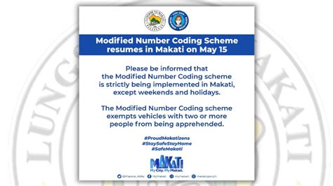 Makati Implements Modified Number Coding Scheme In Gcq • Yugaauto