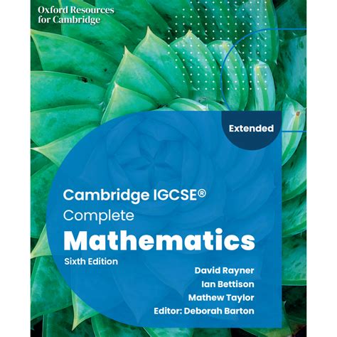 Complete Mathematics Extended Student Book 6th Edition Cambridge Igcse