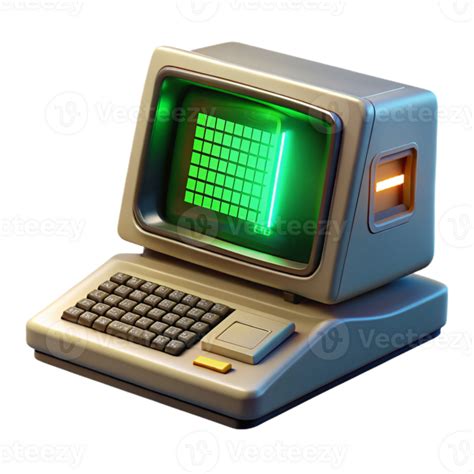 Extraordinary Classic A Vintage Computer Terminal Displaying Cryptic