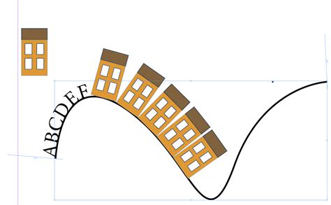 Make Shapes Or Objects Follow A Path Symmetrical In Illustrator With No Overlapping Graphic