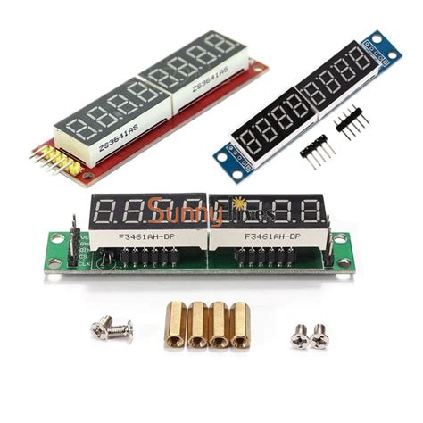 max7219 8 digit led display 7 segment digital tube raspberry pi board