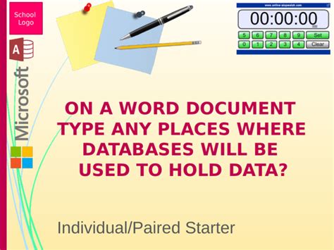 Database 02 Datatypesvalidation Teaching Resources