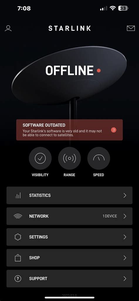 starlink firmware out of date r starlink