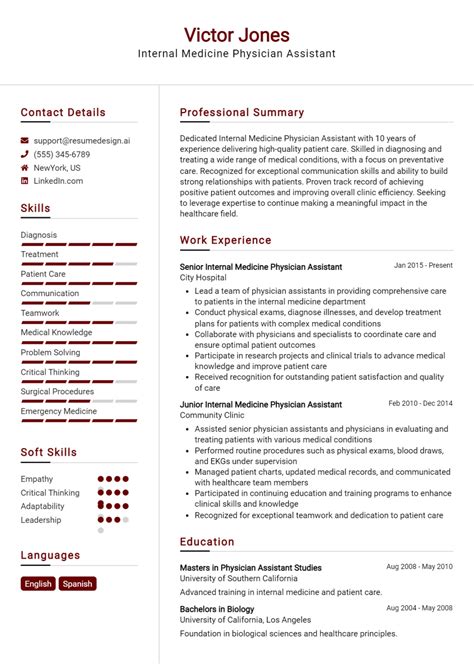 11 Physician Assistant Resume Examples And Templates For 2026
