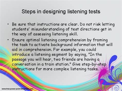 Testing Listening Comprehension Evaluation And Assessment In Language