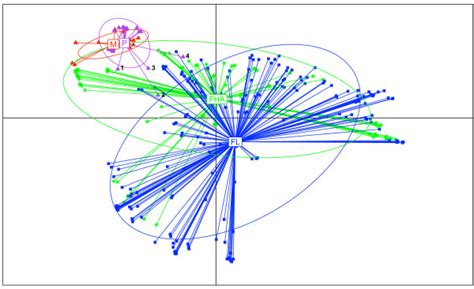 Plot Of The First Principal Coordinate Analysis Pco Axis Of Cogs Download Scientific Diagram