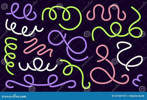 Twisted Scribble Black Arrow Drawing Vector Illustration 357349974