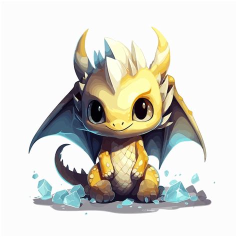 만화 그림 의 A 공룡 귀여운 디노 성격 고립된 프리미엄 Ai 생성 벡터