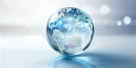 An Abstract Digital Globe Featuring Global Network Connections And Innovative Design Elements