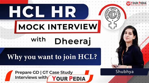 Hcl Hr Mock Interview Hcl Preparation Hcl Interview Guidance