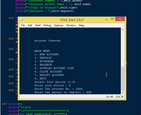 Simple Banking System With Database In Python Free Source Code