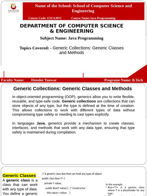 Generic Collections Pdf Class Computer Programming Method Computer Programming