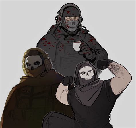 Ghost Call Of Duty And More Drawn By Yuli Bbgyz Danbooru