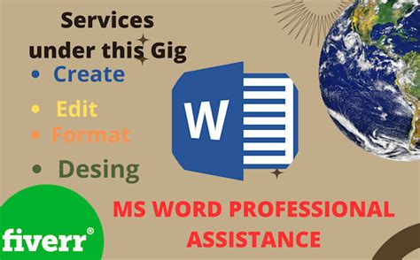 Desing Edit And Format Ms Word Document By Mr Ali Fiverr