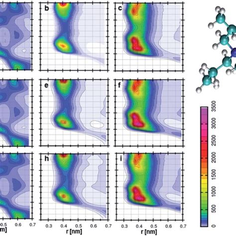 Spatial Distribution Functions Of The Cation Blue And Anion Red