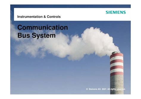 Pdf Communication Bus System E Siemens Bus · Communication Bus