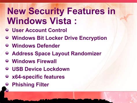 Windows Vista Security Ppt