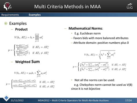 ppt multi criteria operators for multi attribute auctions powerpoint