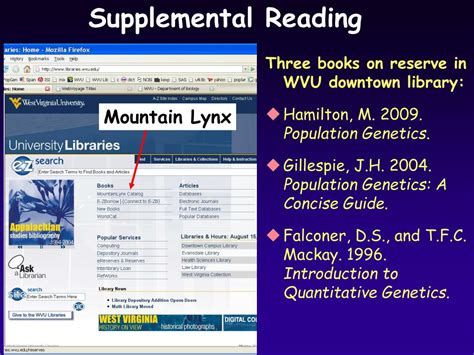 Ppt Lecture 1 Introduction To Population Genetics Powerpoint