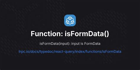 Function Isformdata Trpc