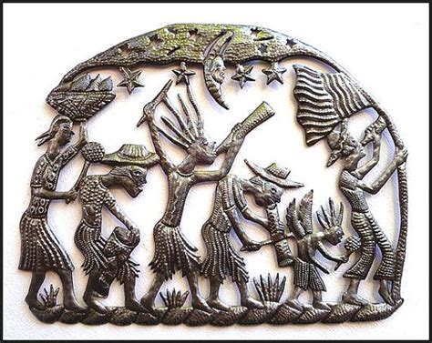Haitian Carnival Rara Band Haitian Metal Art Recycled Steel Drum