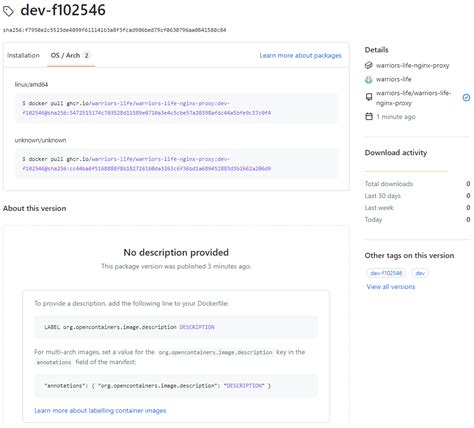 Manifest Not Displayed In GHCR UI When Using Attestations Issue Docker Build Push