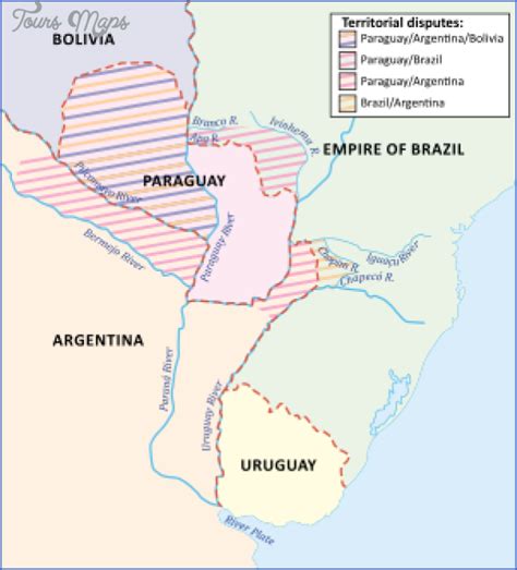 Paraguay Map Before Triple Alliance War