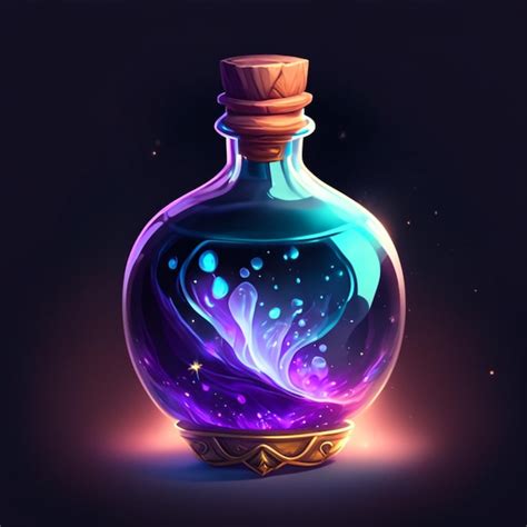 Premium Ai Image Magic Elixir Bottle