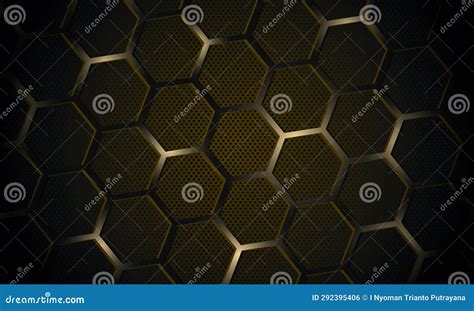 Technology With Hexagonal Background Stock Vector Illustration Of
