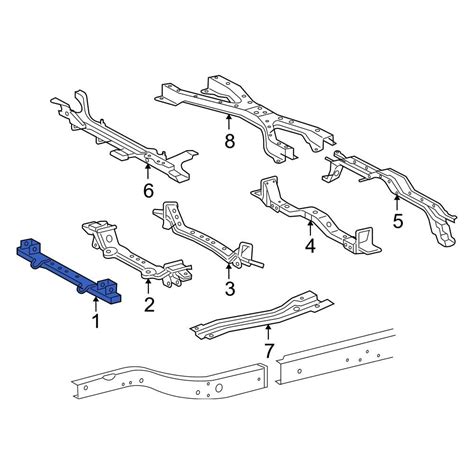 Toyota Oe 5102104022 Front Frame Crossmember
