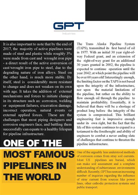 Extending The Life Of Aging Pipeline Infrastructure Gpt Industries