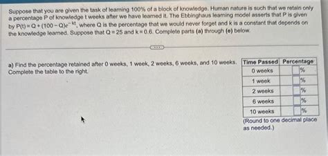 Solved Suppose That You Are Given The Task Of Leaming 100