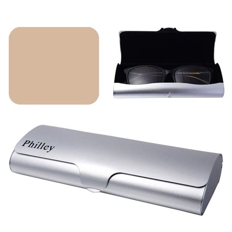 Philley Aluminum Ultra Light Eyeglass Case Hard Shell Nearsighted