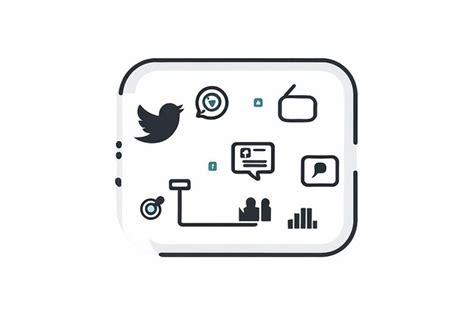 Premium Photo Social Media Icon In Trendy Design Style Social Media Icon Isolated On White