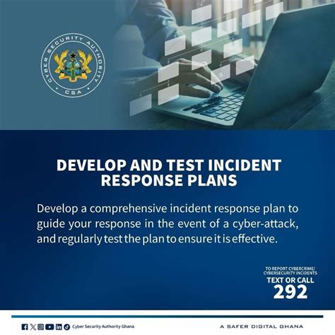 Cybersecurity Incidentresponse Businesscontinuity Dataprotection Cyber Security Authority