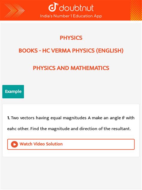Physics Vector Problems And Solutions Pdf Euclidean Vector Force