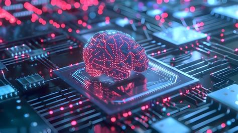 Illustration Of A Machine Learning Process Featuring Artificial Intelligence Deep Data Mining