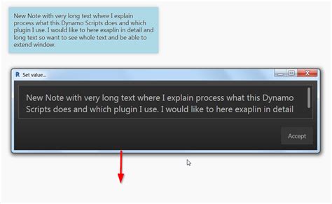 Bug Extending Note Window Down Does Not Work Issue DynamoDS DynamoRevit GitHub