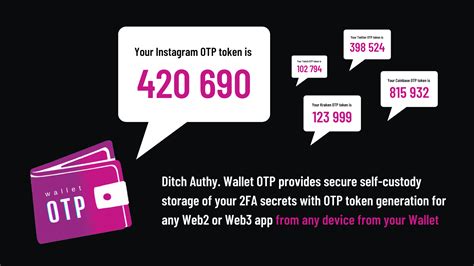 Github Oceans404wallet Otp Wallet Otp Provides 2fa For Any Web2 Or