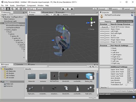 saving models for unity and how to import them there makehuman community