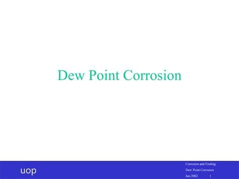 04h dew point corrosion ppt